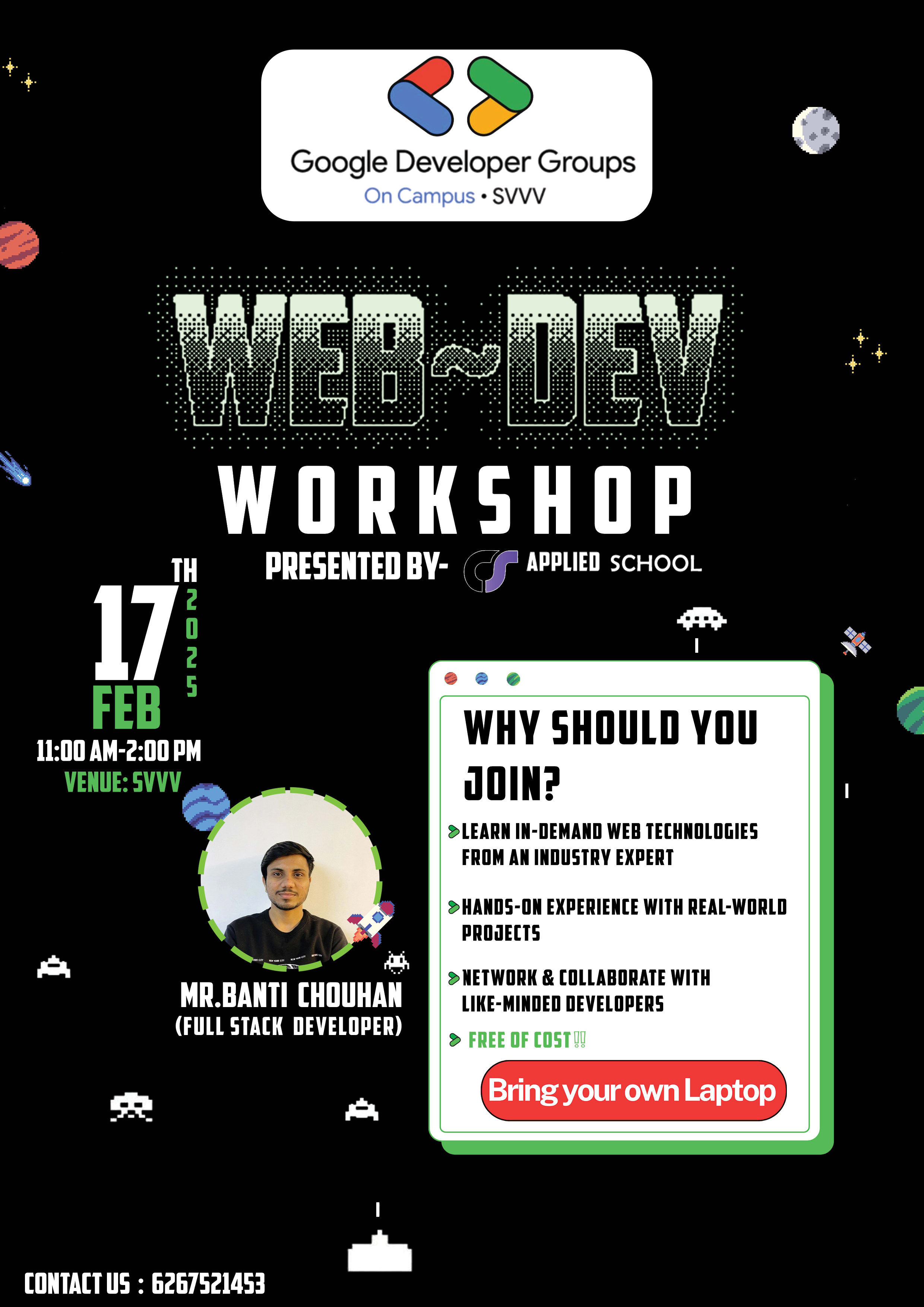 See Web-Development Workshop at Google Developer Groups GDG on Campus Shri Vaishnav Vidyapeeth ...